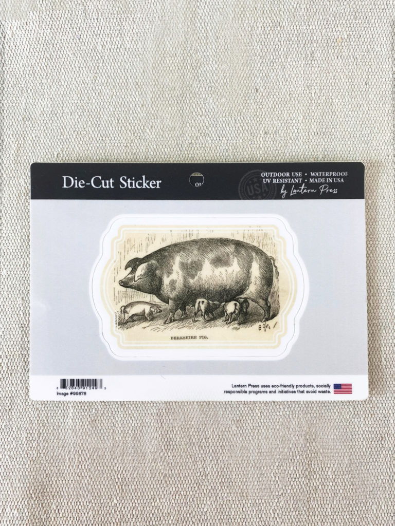 Berkshire Pig Sticker - Shaker Mercantile at Hancock Shaker Village